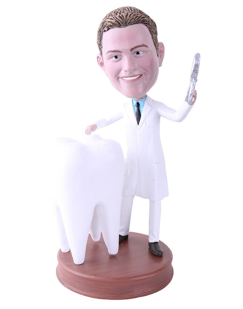 Dentist with Tooth Bobblehead – Bobble For A Cause